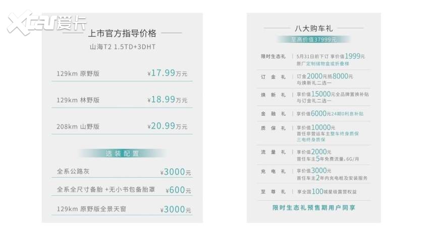 6.6kW外放电+综合续航1300km，捷途山海T2上市17.99万起-爱卡汽车爱咖号